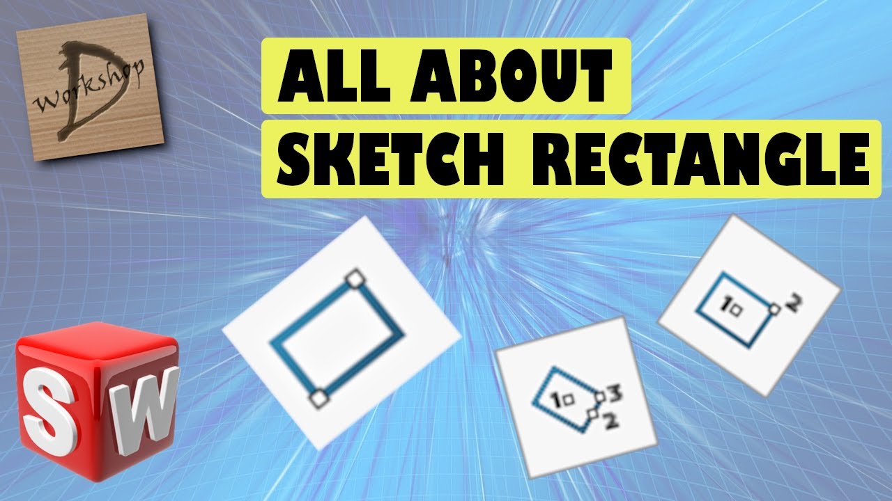 How to Sketch Rectangle in SolidWorks - YouTube