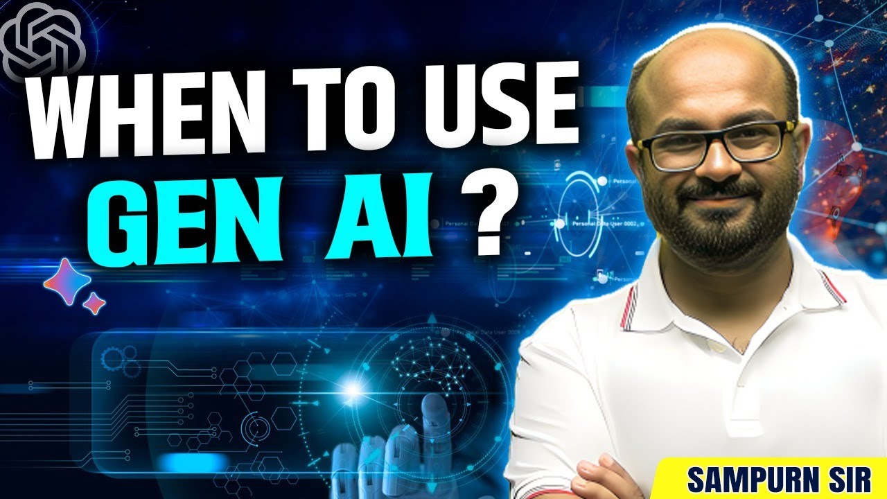 When Should You Use Generative AI? (Real-World Examples) - YouTube