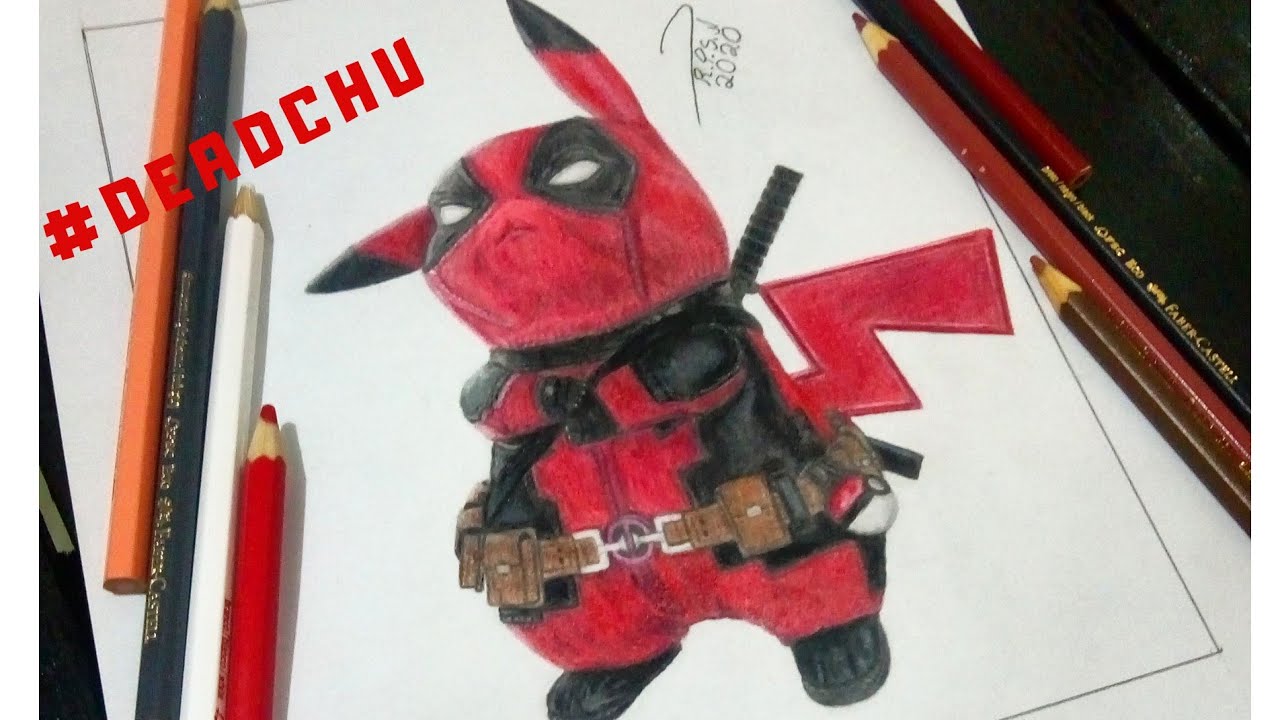 Desenhando o Deadpool/Pikachu #DEADCHU - YouTube
