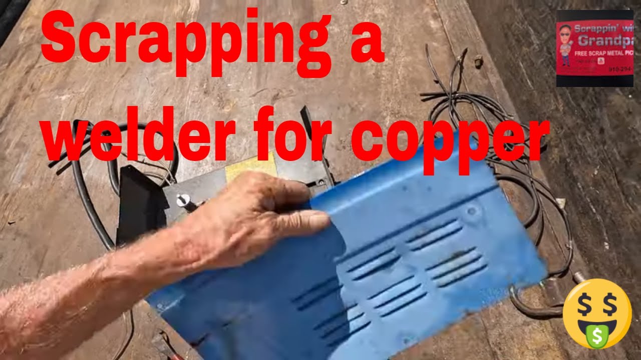 Scrapping a Welder in My Scrap Yard - YouTube