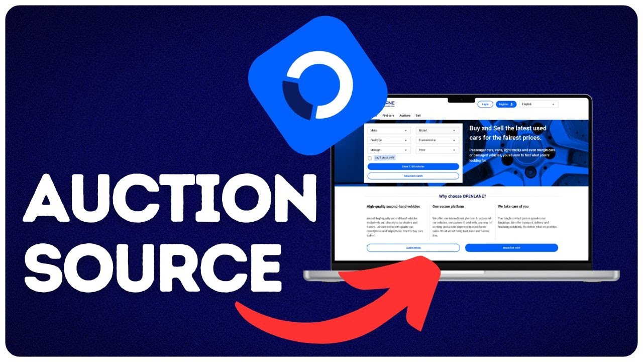 How to search cars by auction source on Openlane? - YouTube
