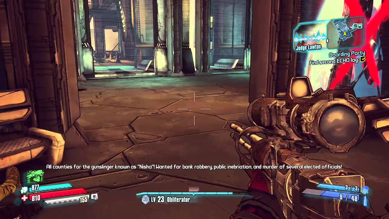 borderlands the pre sequel boarding party find the second echo log - YouTube