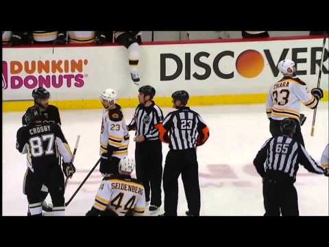 Malkin fights Bergeron, Crosby confronts Chara