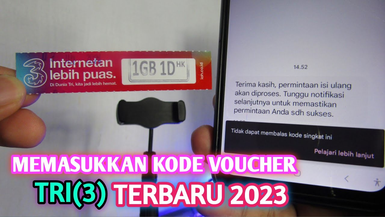 CARA MEMASUKKAN KODE VOUCHER TRI(3) TERBARU | LENGKAP - YouTube