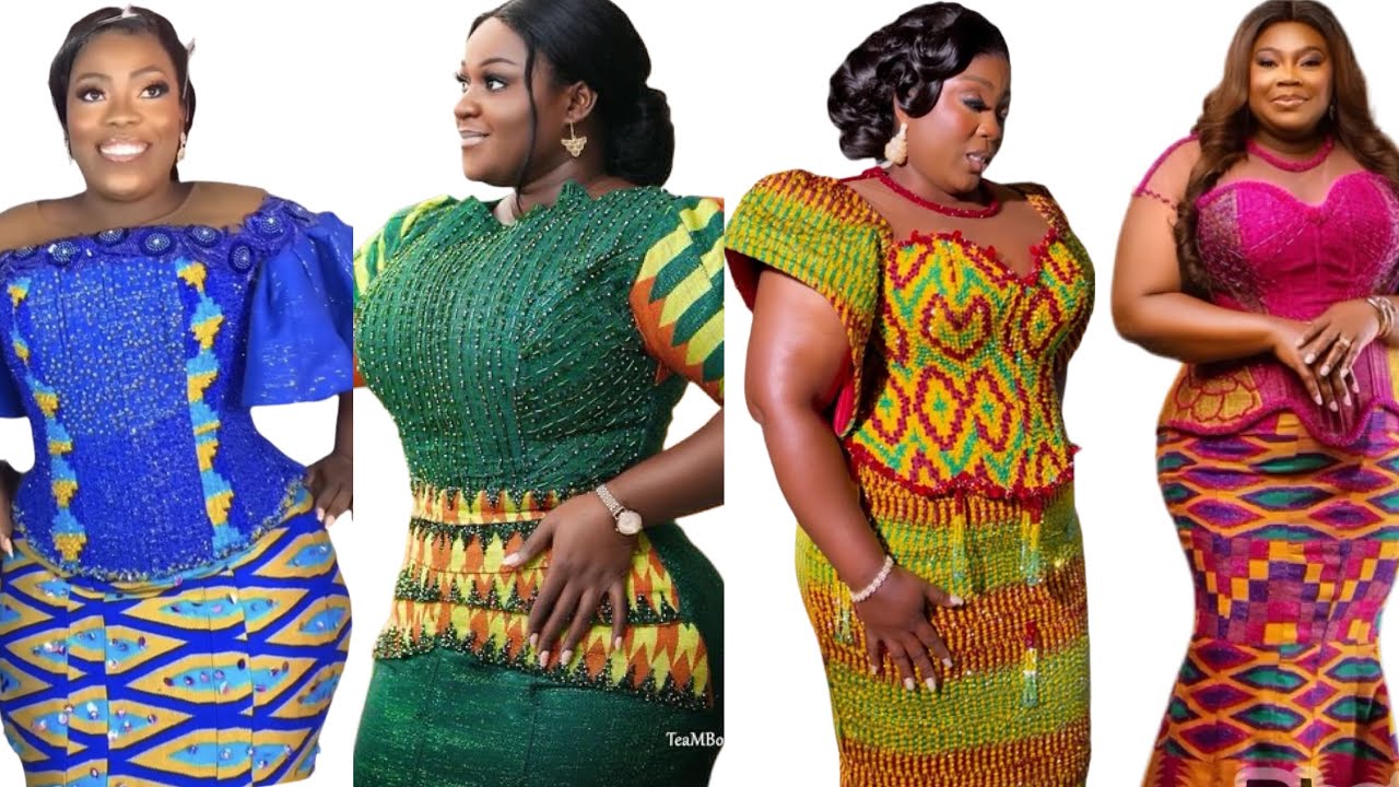 Lovely Kente Styles for Plus-Size Brides: Ghanaian Traditional Wedding ...