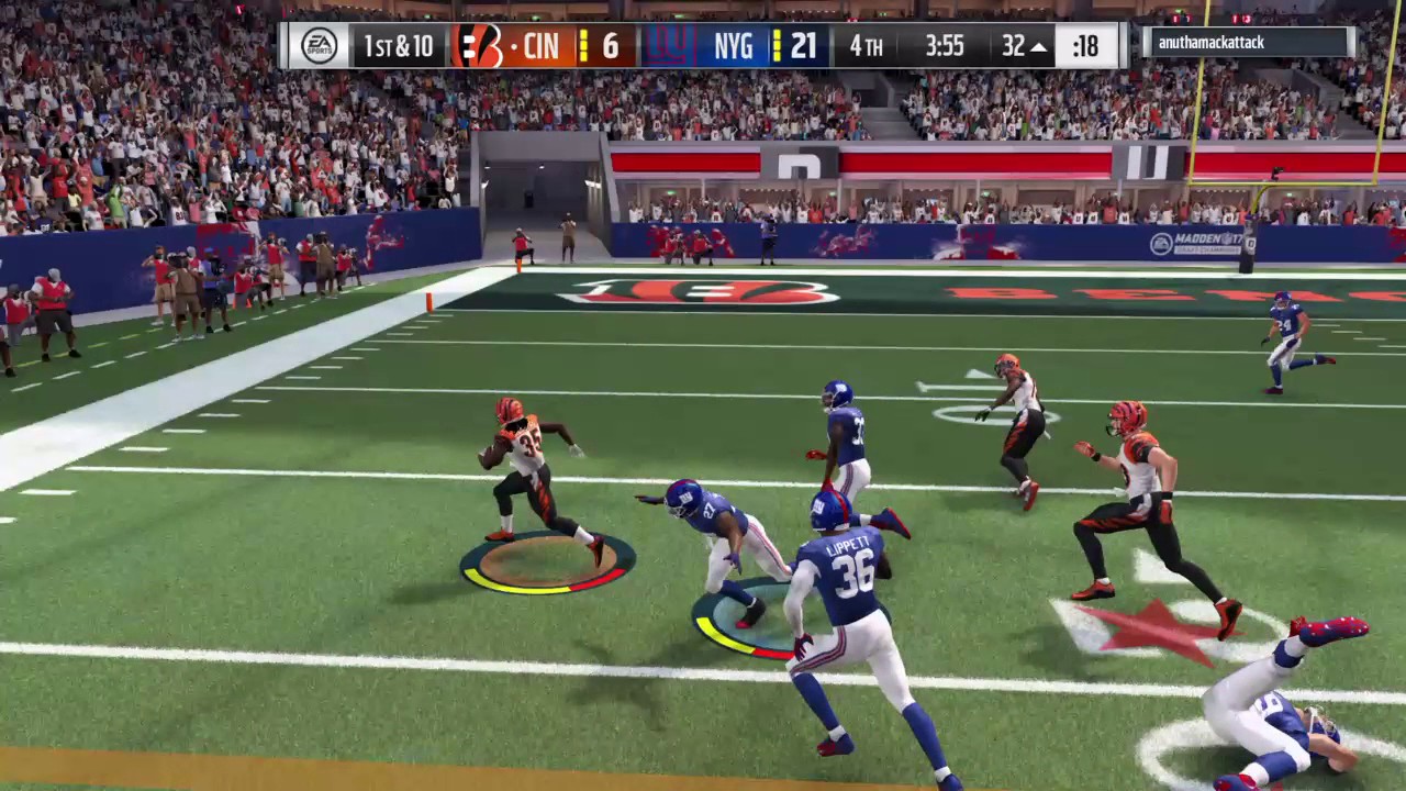 Madden NFL 17 - HB Screen Pass Touchdown - YouTube