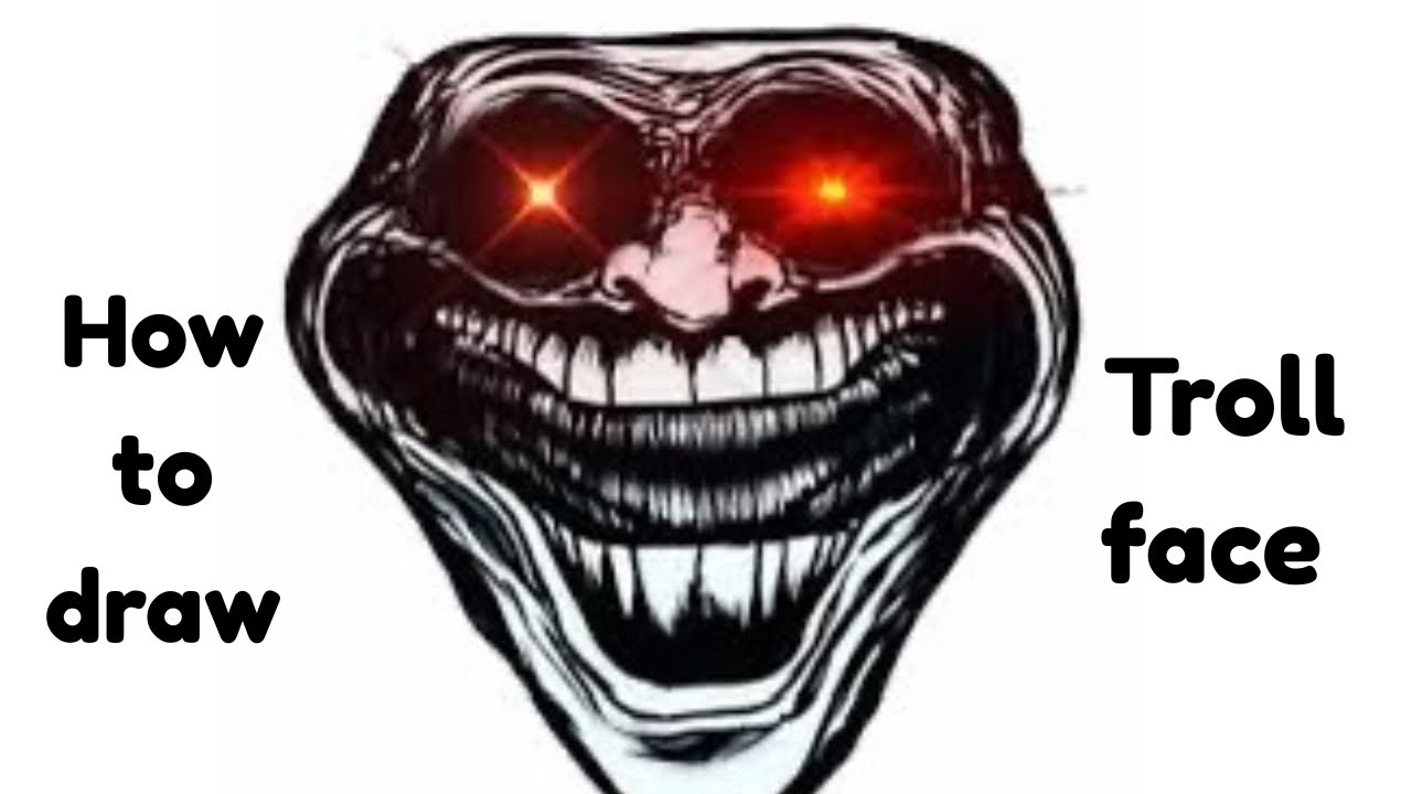 How to Draw Troll Face | Pencil Sketch Tutorial 🎨 | theartofghiyas # ...