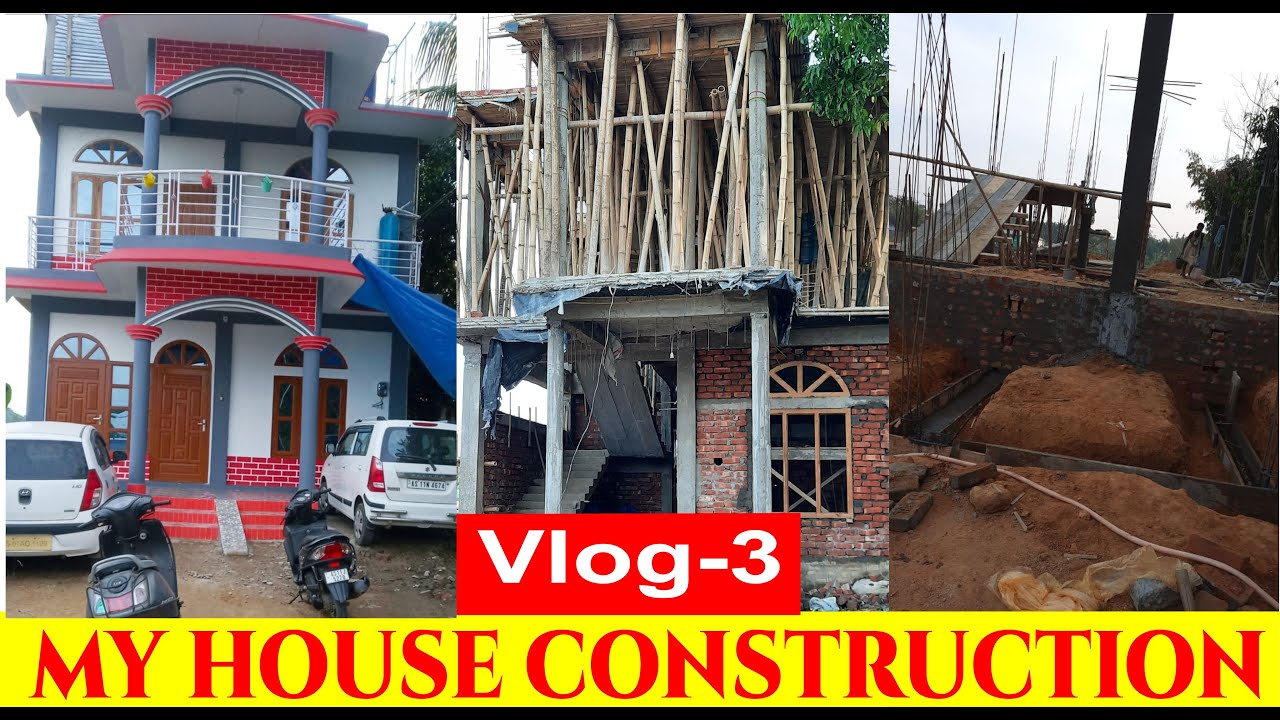 My House Construction Vlog- 3 | I started building my house ...
