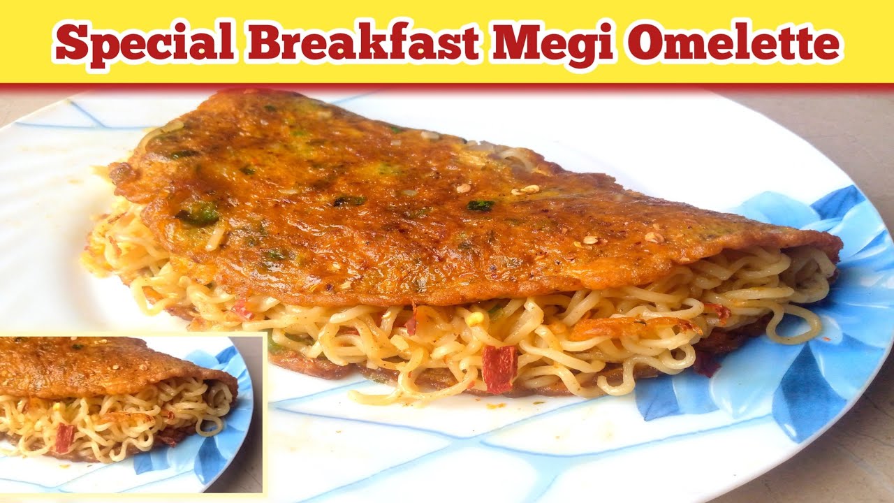 Maggi Omelette Recipe | Magi Egg Omelette | Noodles Omelette | Easy ...