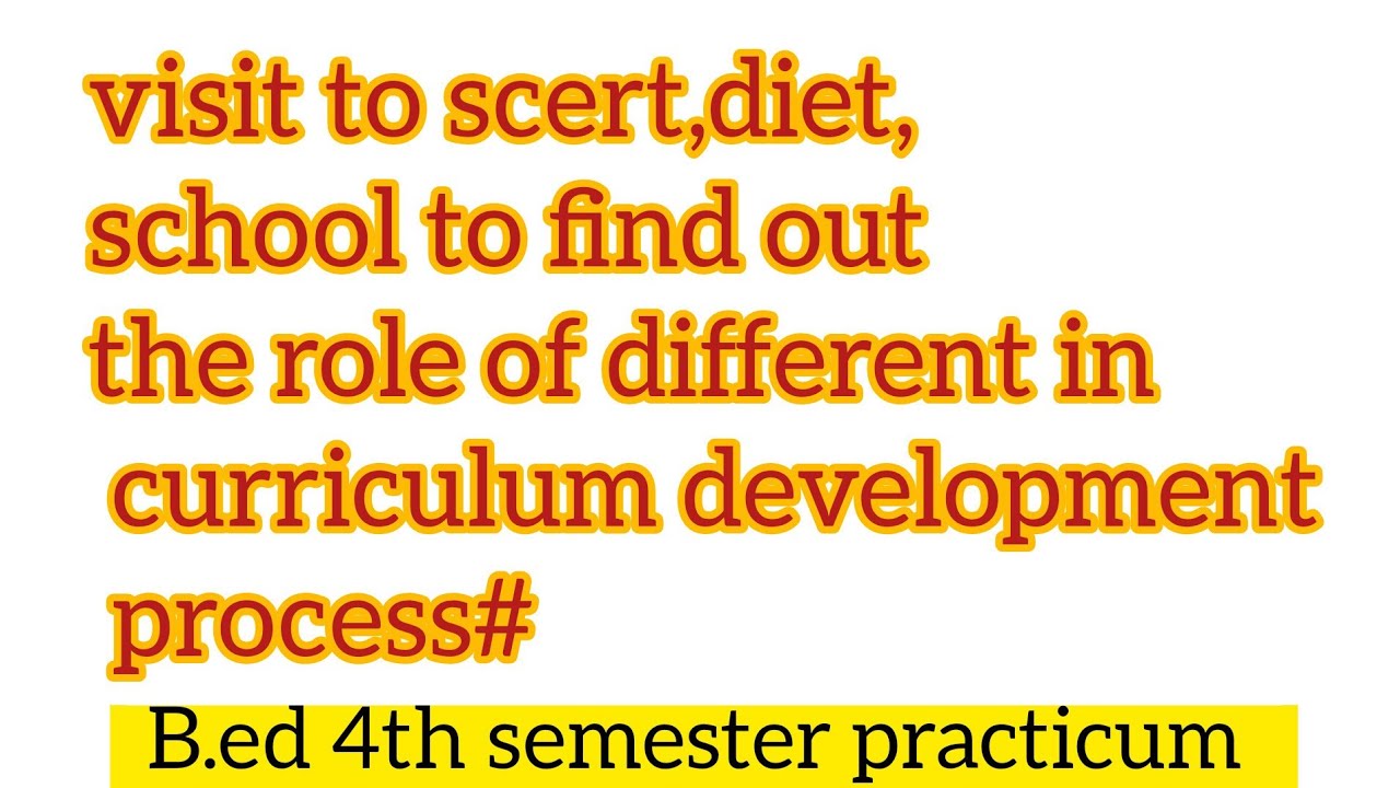#visit to scert,diet, school to find out the role of different in ...