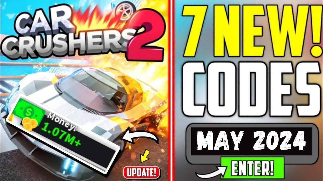 *NEW* ALL WORKING CODES FOR CAR CRUSHERS 2 IN MAY 2024! | CAR CRUSHERS ...