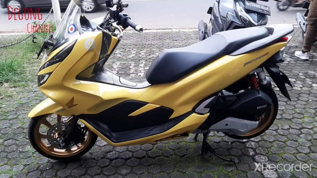 Honda Pcx 150 modifikasi kuning || si lemon - YouTube