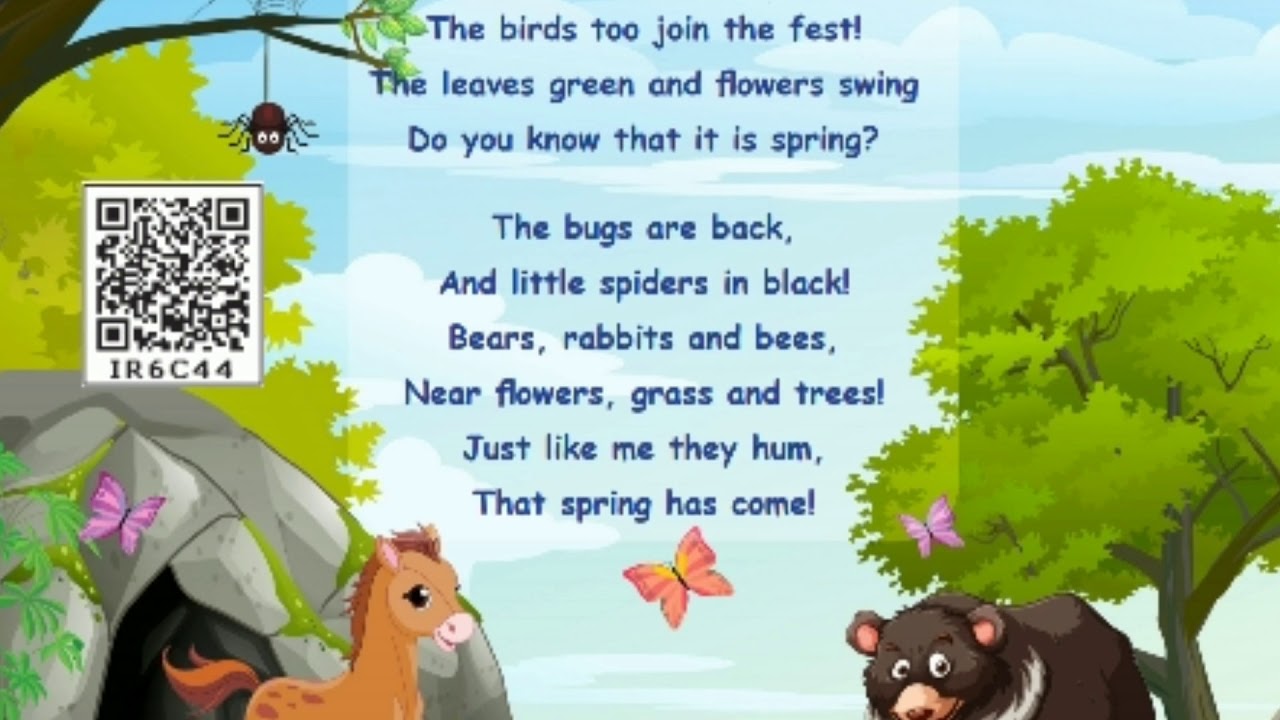 Welcoming spring | 3rd std poem| 2nd term| song - YouTube