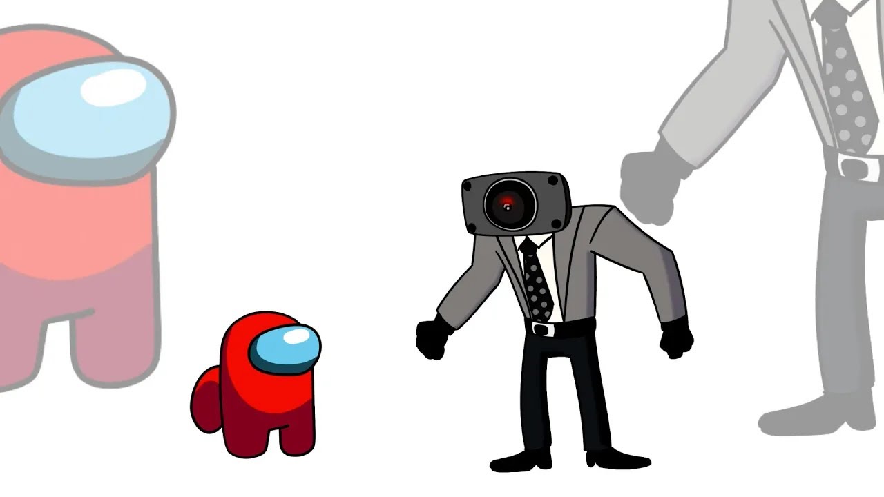 Mini Crewmate Kills Camera Man skibidi toilet 39 Characters | Among Us ...