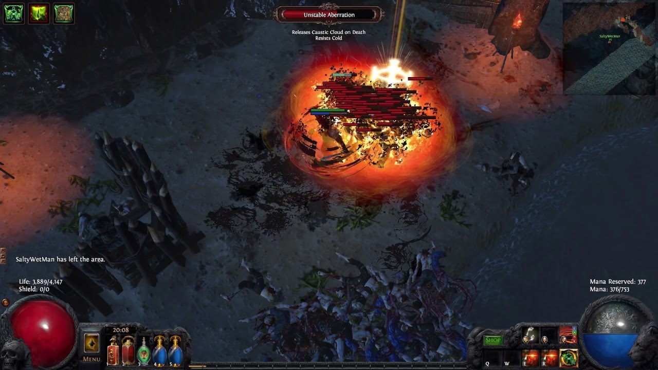 Path of Exile - 0-dps Cyclone Vacuum V.S. Hillock - YouTube