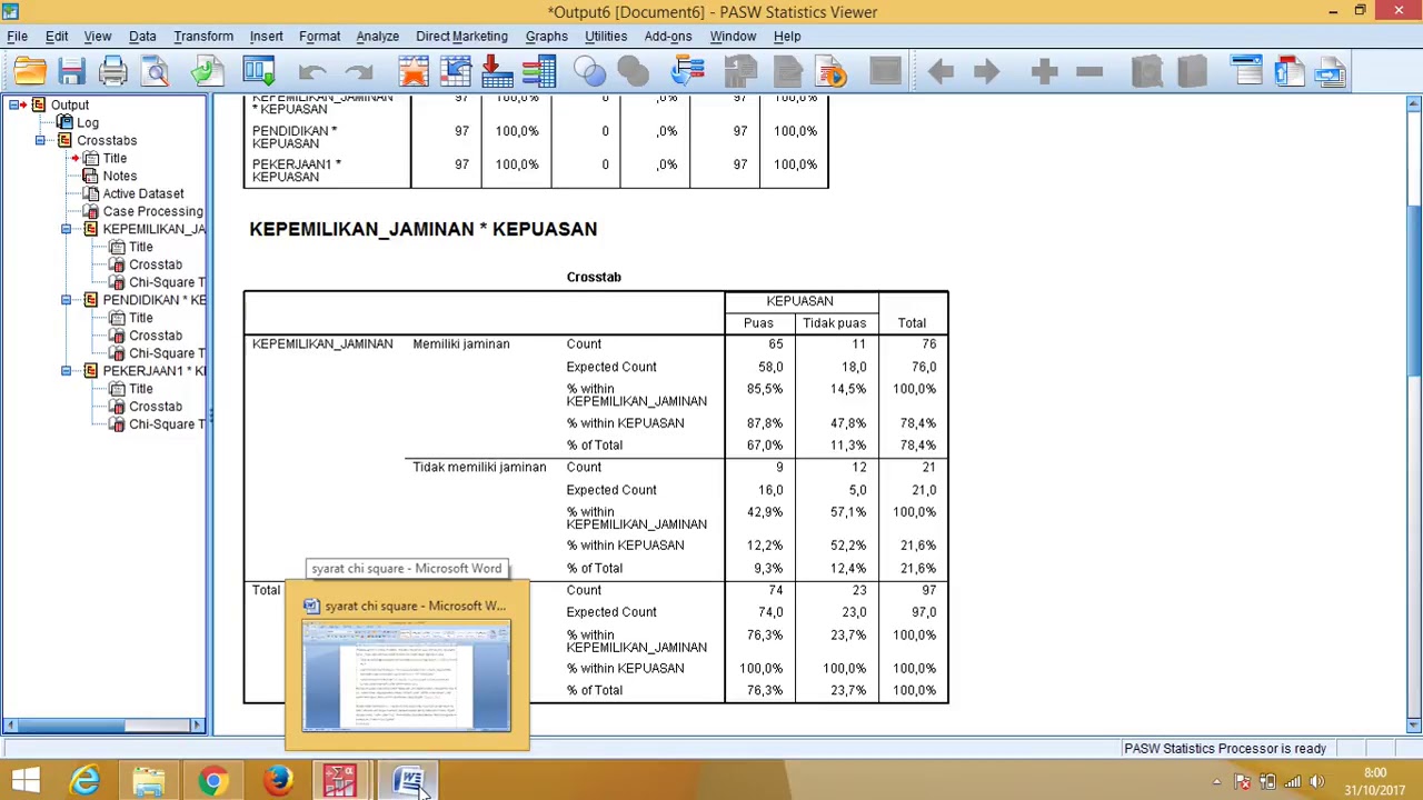 SYARAT UJI CHI SQUARE TABEL 2X2#PART 1 - YouTube