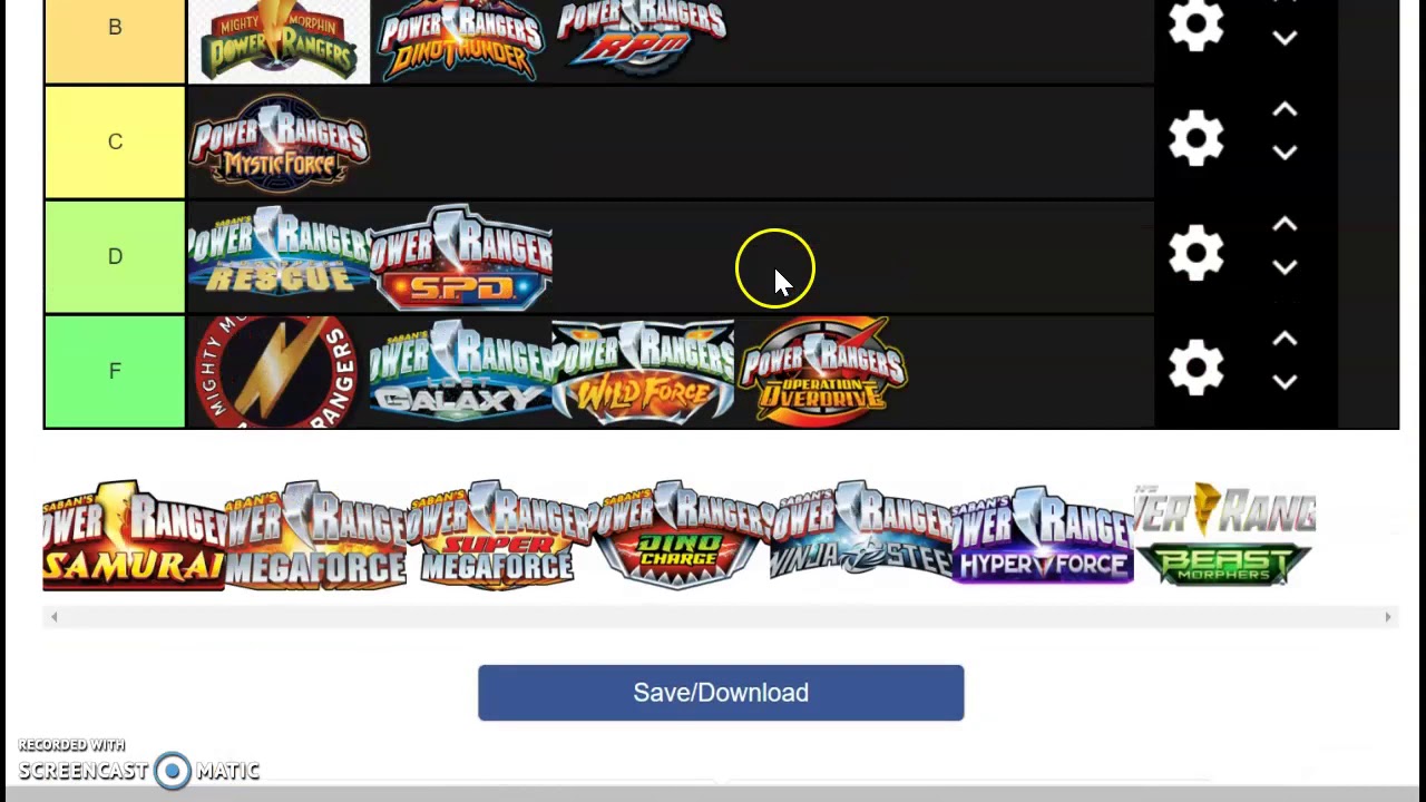 Power rangers seasons ranked - YouTube