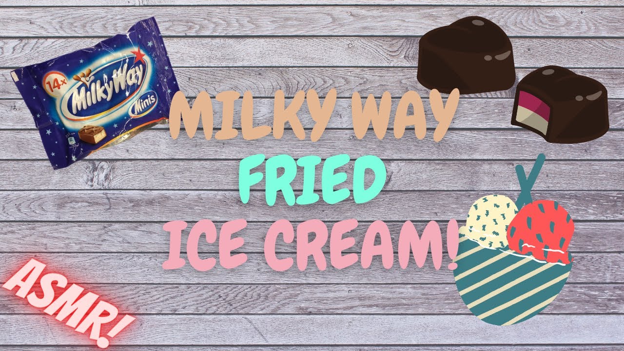 MILKY WAY ICE CREAM ROLLS | SATISFYING ASMR - YouTube