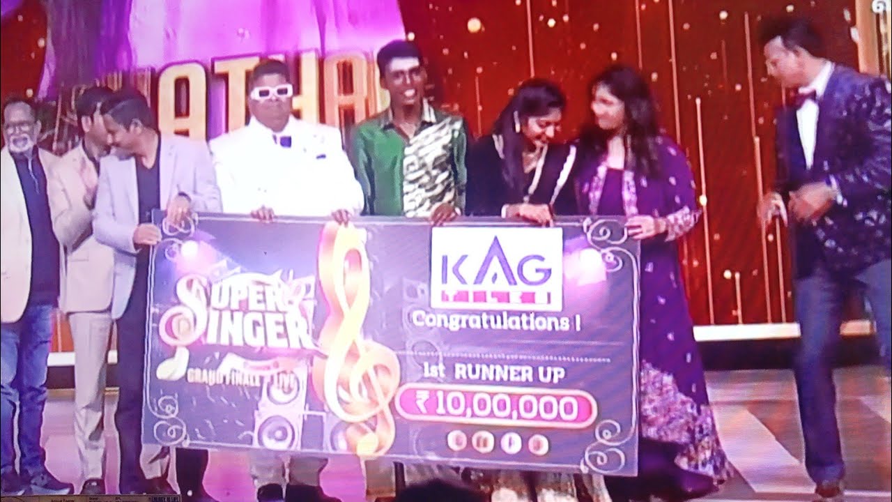 Super singer season 11 title winner🏆nikhil vijaytv super singer winner ...
