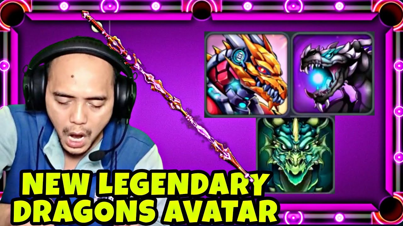 8 BALL POOL - NEW LEGENDARY DRAGONS AVATAR + CRYSTAL BLADE CUE ...