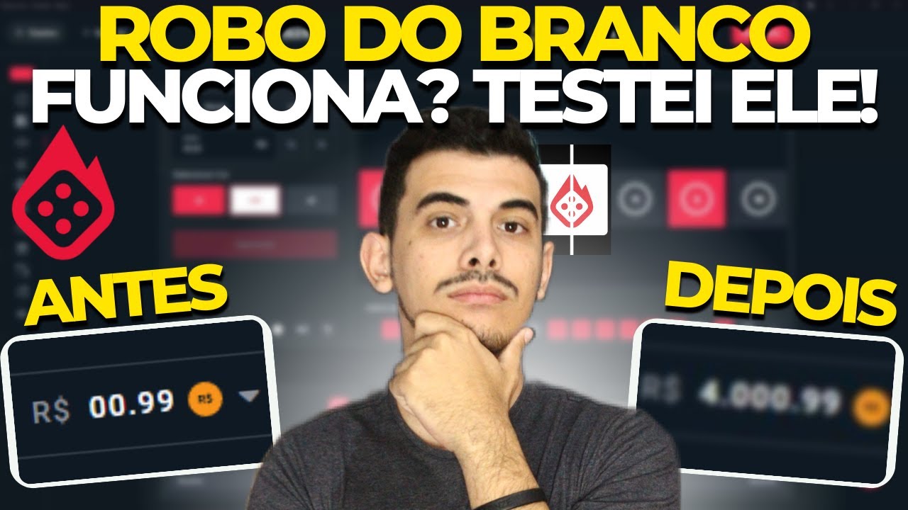 🔴Revelado o Melhor ROBÔ DO BRANCO Muito Acertivo! Veja Eu Operando AO ...