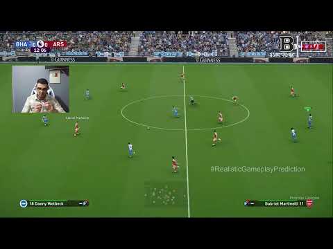 🎮 Arsenal vs Brighton | Premier League 2026 | Today's Match Simulation PES2021 
