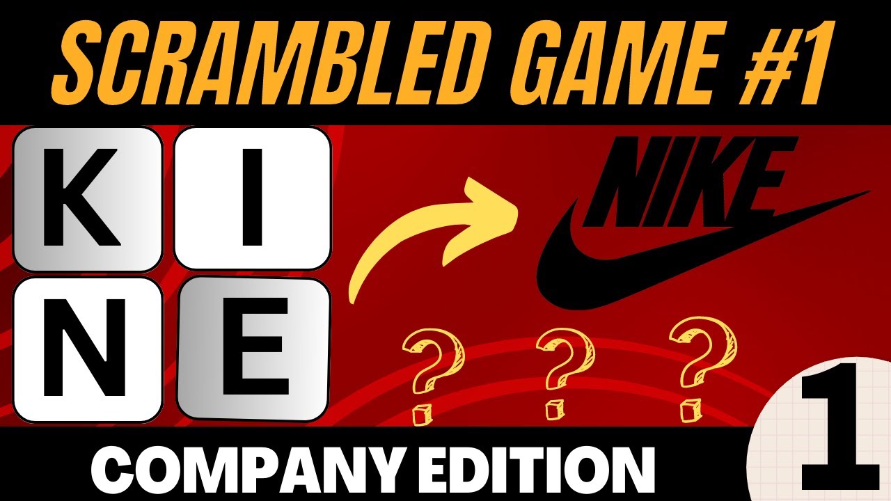 GUESS THE JUMBLED WORD GAME | SCRAMBLED GAME#1 | COMPANY NAME - YouTube