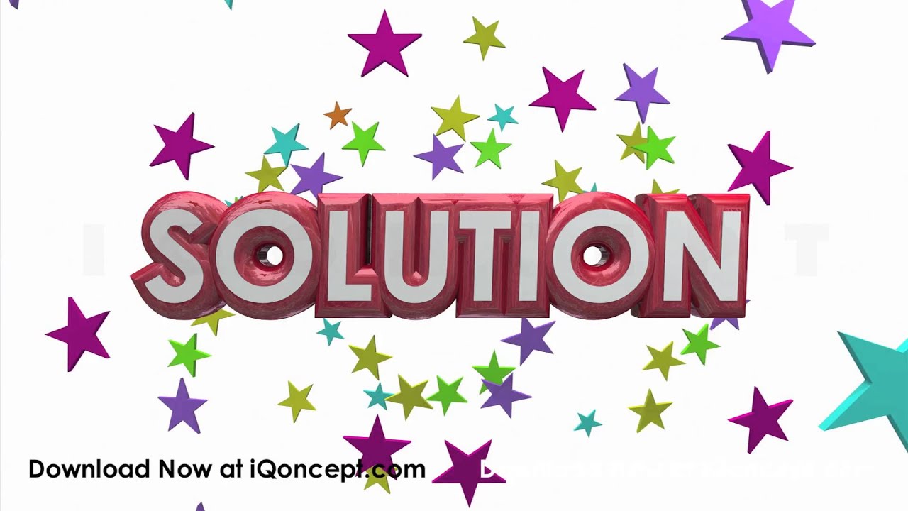 Problem Solution Spinning Words Issue Solved Stock Video Animation ...