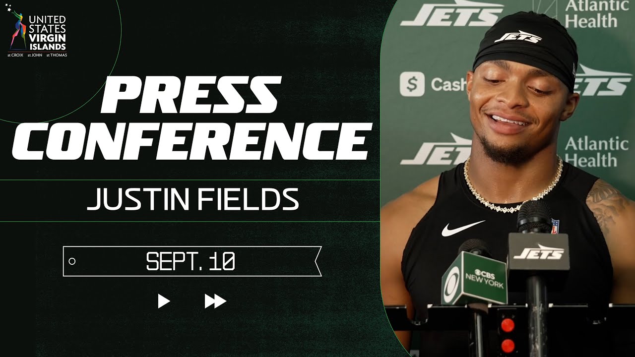 Justin Fields Press Conference (9/10) | New York Jets - YouTube