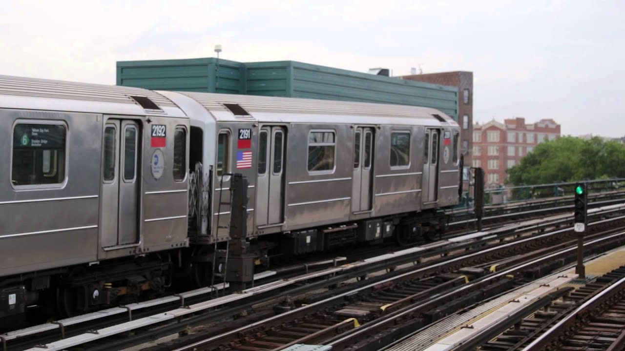 R62 6 train enters whitlock avenue - YouTube