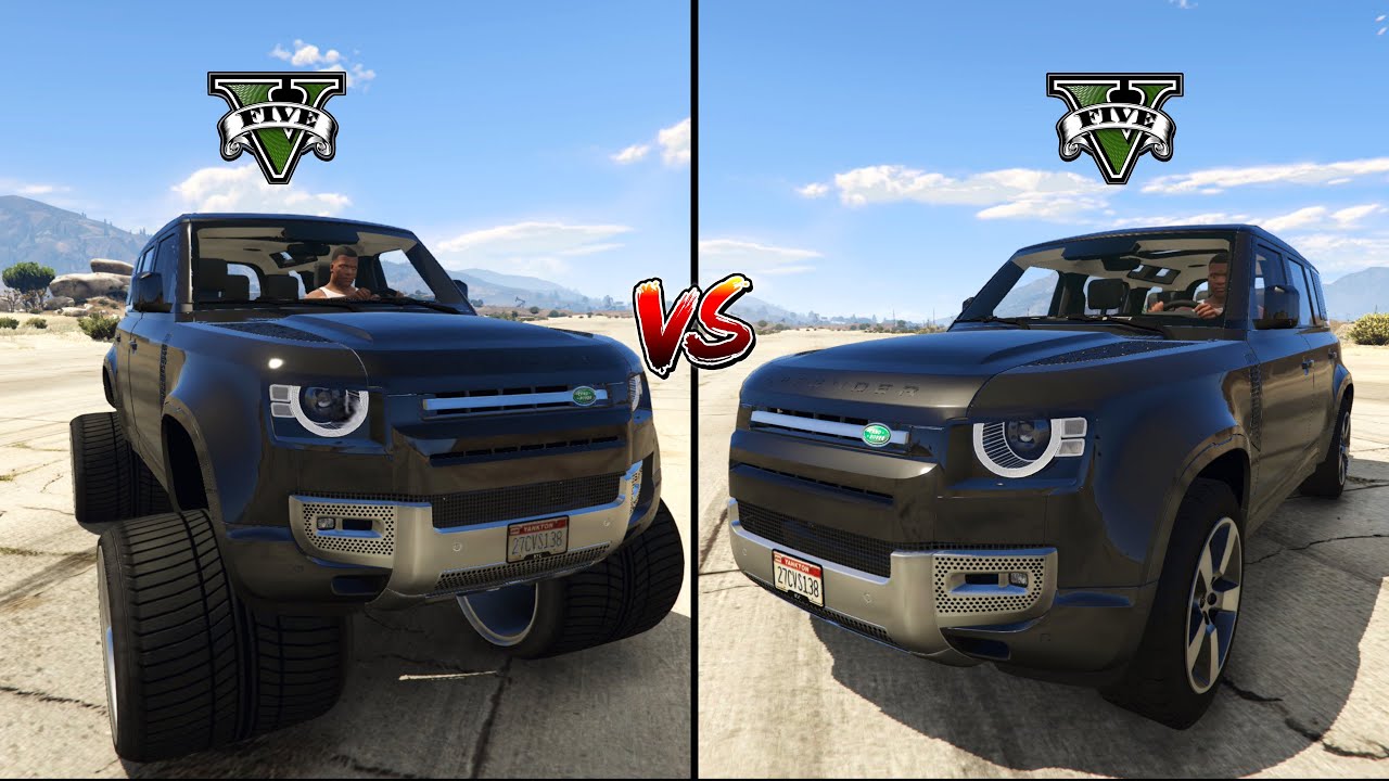 GTA 5 MONSTER DEFENDER CAR VS GTA 5 NORMAL DEFENDER CAR - WHICH IS BEST ...