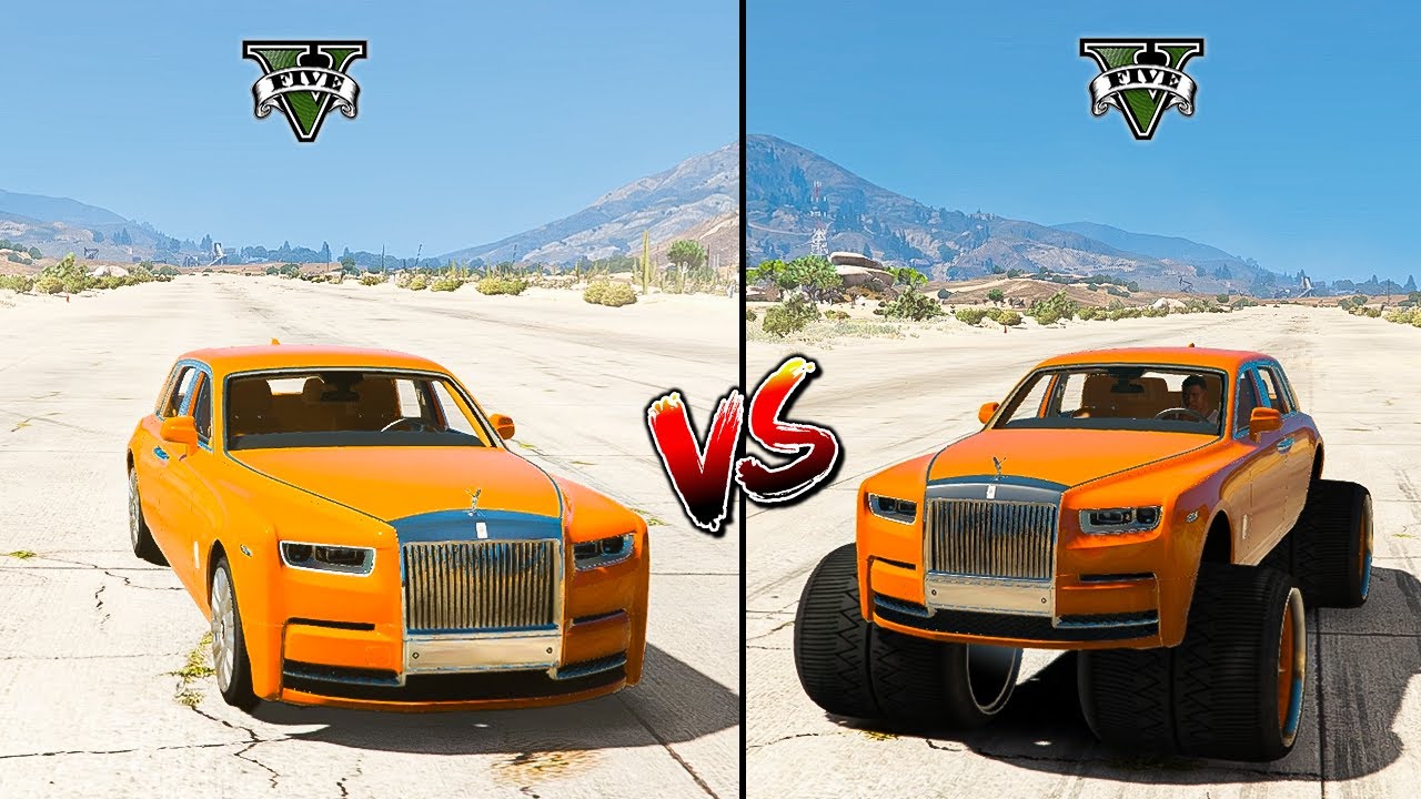 Gta 5 Normal Rolls Royce Car Vs Gta 5 Monster Rolls Royce Car - Which ...