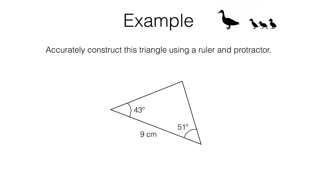 G2b video 2 of 3 Constructing triangles (ASA) - YouTube