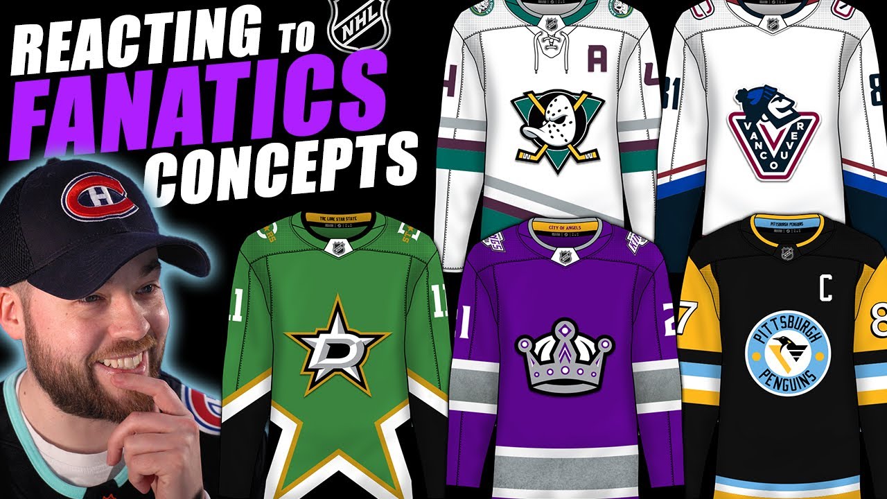 NHL FANATICS Hockey Jersey Concepts! - YouTube