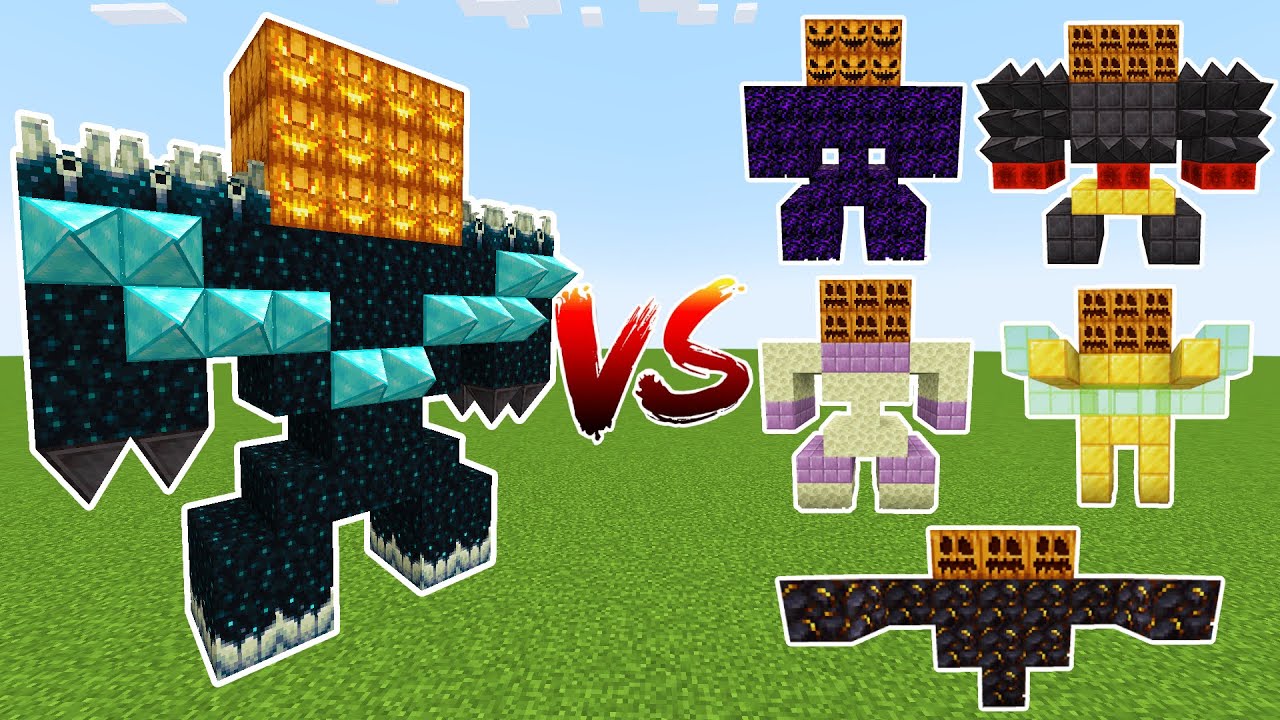 MUTANT WARDEN vs STRONG MINECRAFT BOSSES! - YouTube