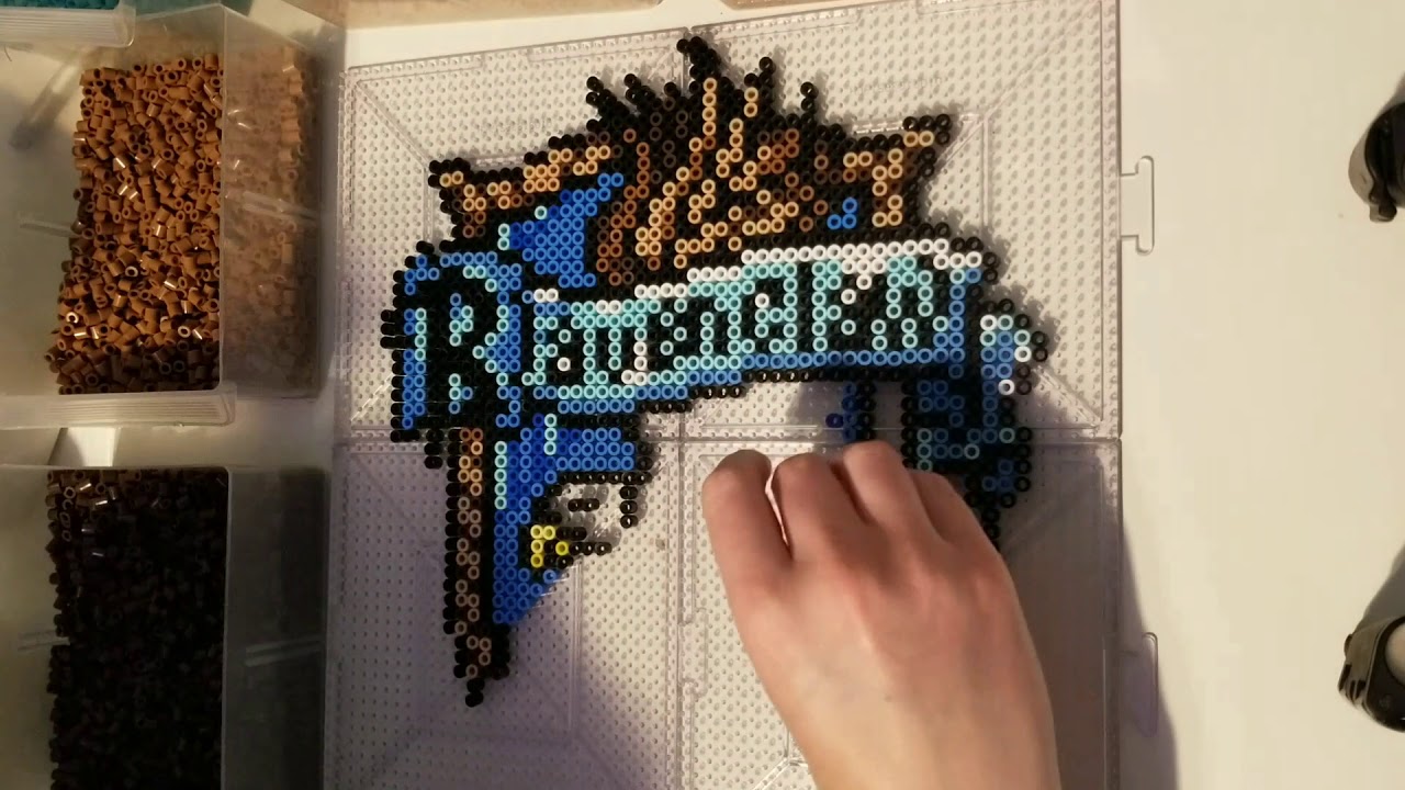First Project of 2021... Perler Bead Ravenclaw Crest Time Lapse Art ...