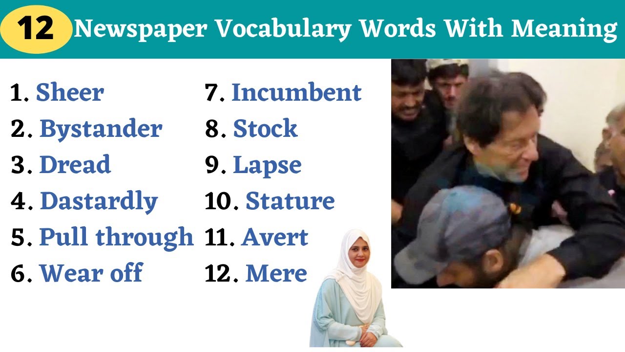 Newspaper vocabulary words Assassination attempt on Imran Khan - Dawn ...