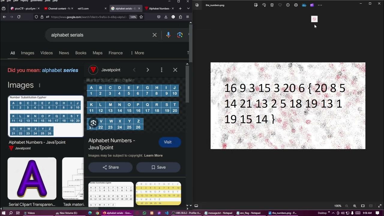 picoCTF || The numbers - YouTube