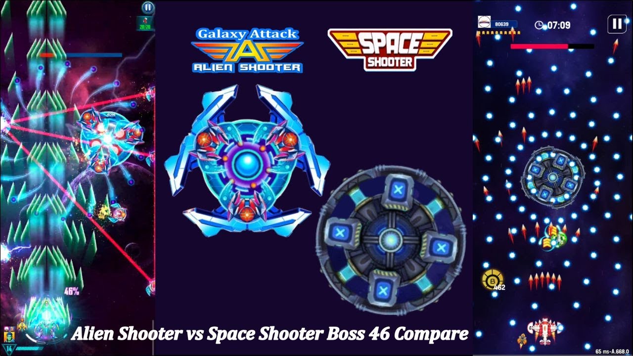 Galaxy Attack: Alien Shooter vs Space Shooter: Galaxy Attack | Boss 46 ...