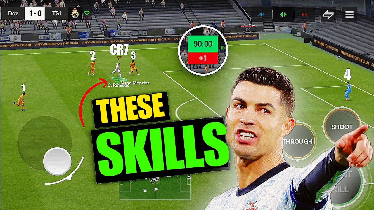 THIS SKILL MOVES HELPS CR7 TO BEAT THE OPPONENT 🔥 | INTENSE H2H MATCH ...
