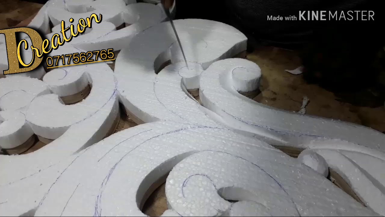 Styrofoam Carving (Wood carving) / පසාරු කැටයම් - YouTube