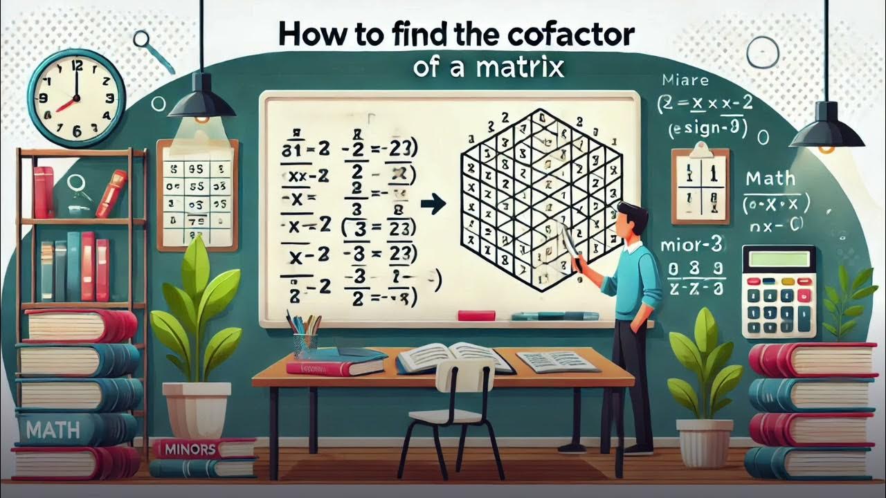 How To Find Cofactor of Matrix? | Matrix Cofactor Calculation Tutorial ...
