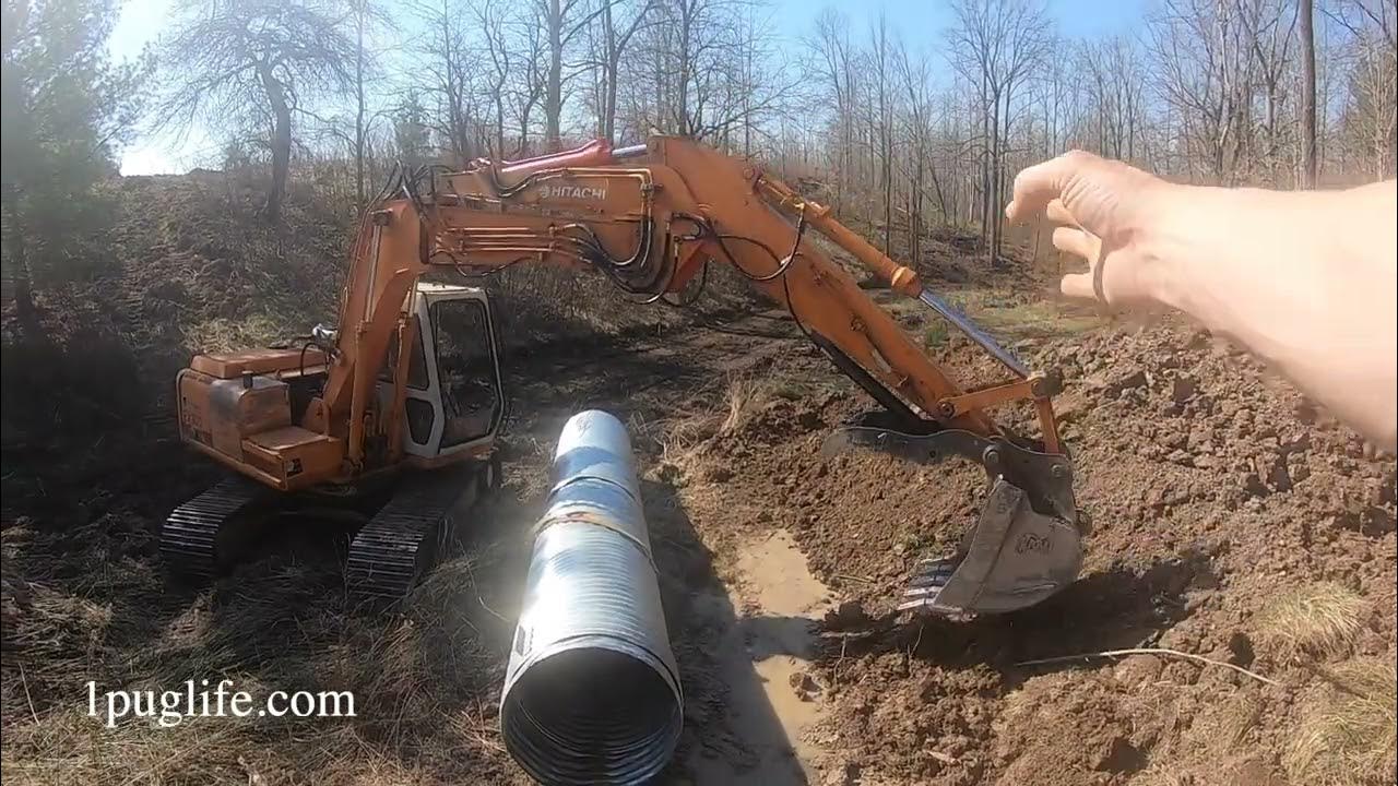 installing a culvert - YouTube