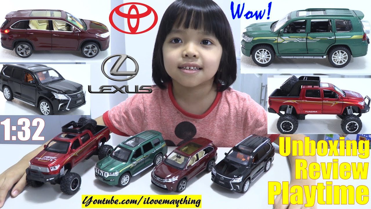 Diecast Toy Cars: 3 TOYOTA and 1 LEXUS Diecast Vehicles. SUV and Pickup ...