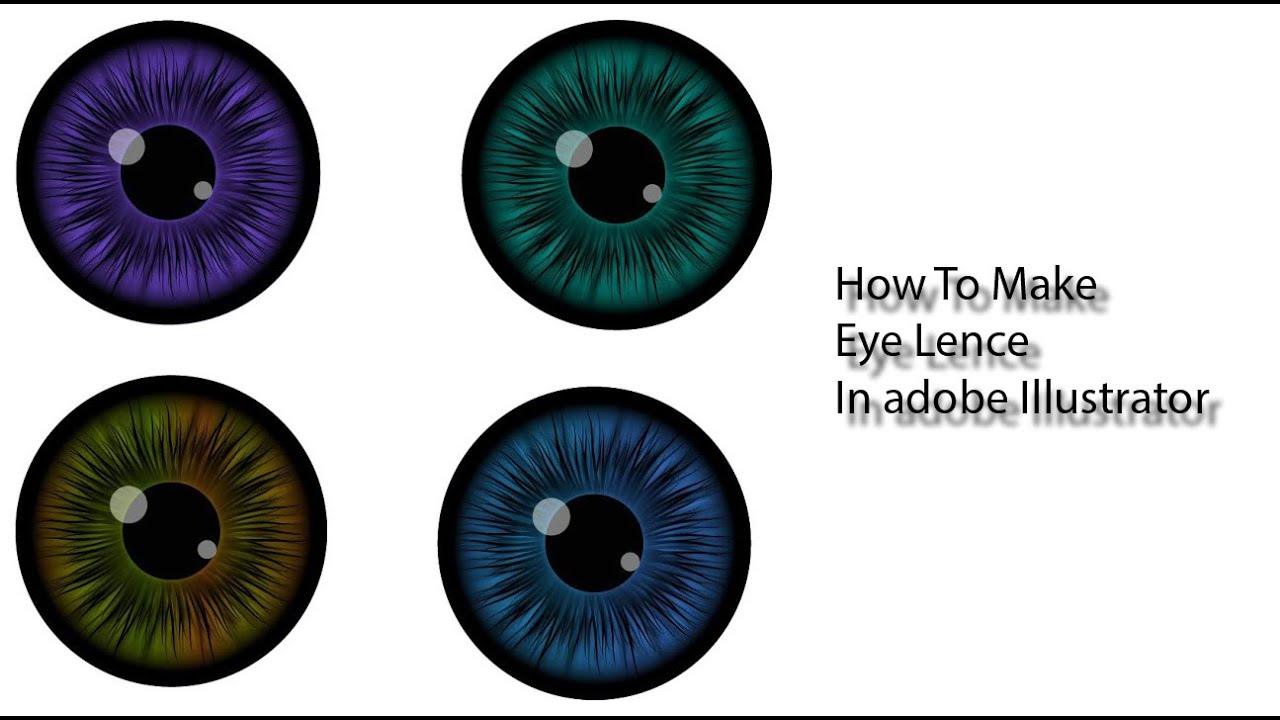 Eye lens | how to create a eye lens in adobe illustrator - YouTube