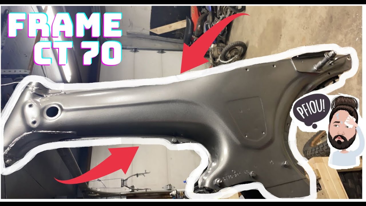 Restoration frame ct honda ct 70 restoration part 2 - YouTube