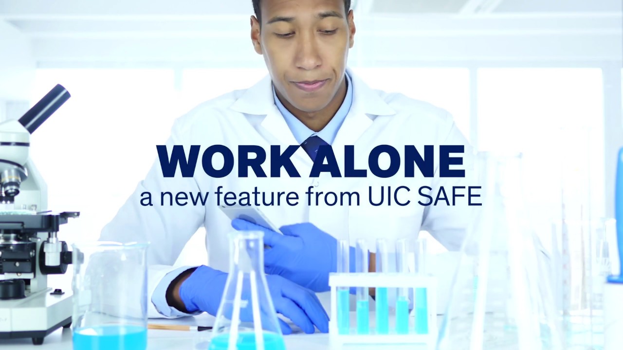 Work Alone from UIC SAFE App (New feature, March 2020) - YouTube