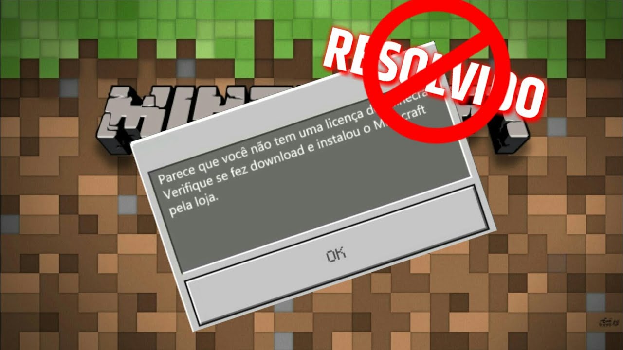 Como resolver erro de licença do Minecraft - YouTube