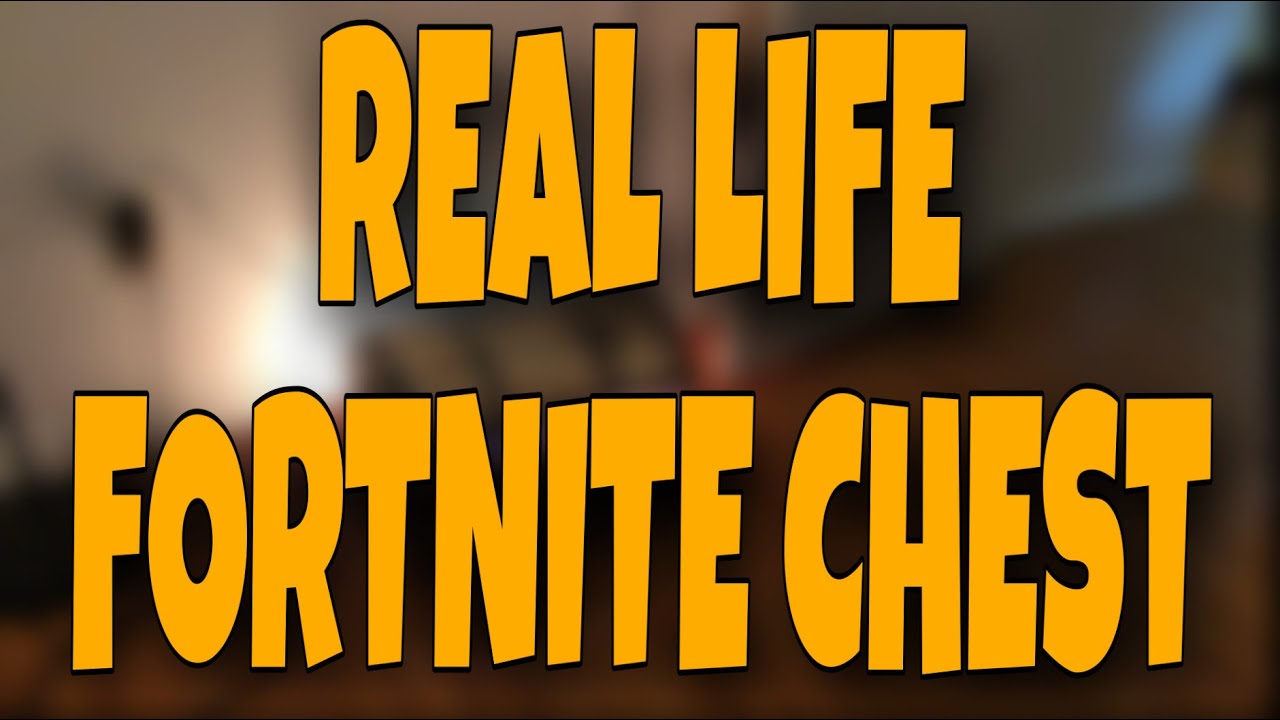 REAL LIFE FORTNITE CHEST WITH MINI SHIELD POTIONS IN 4K - YouTube