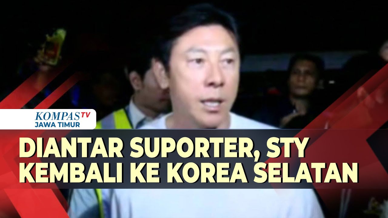 Diantar Suporter Timnas Pulang ke Korsel, Shin Tae yong Saya Sangat Terharu, Terima Kasih - YouTube
